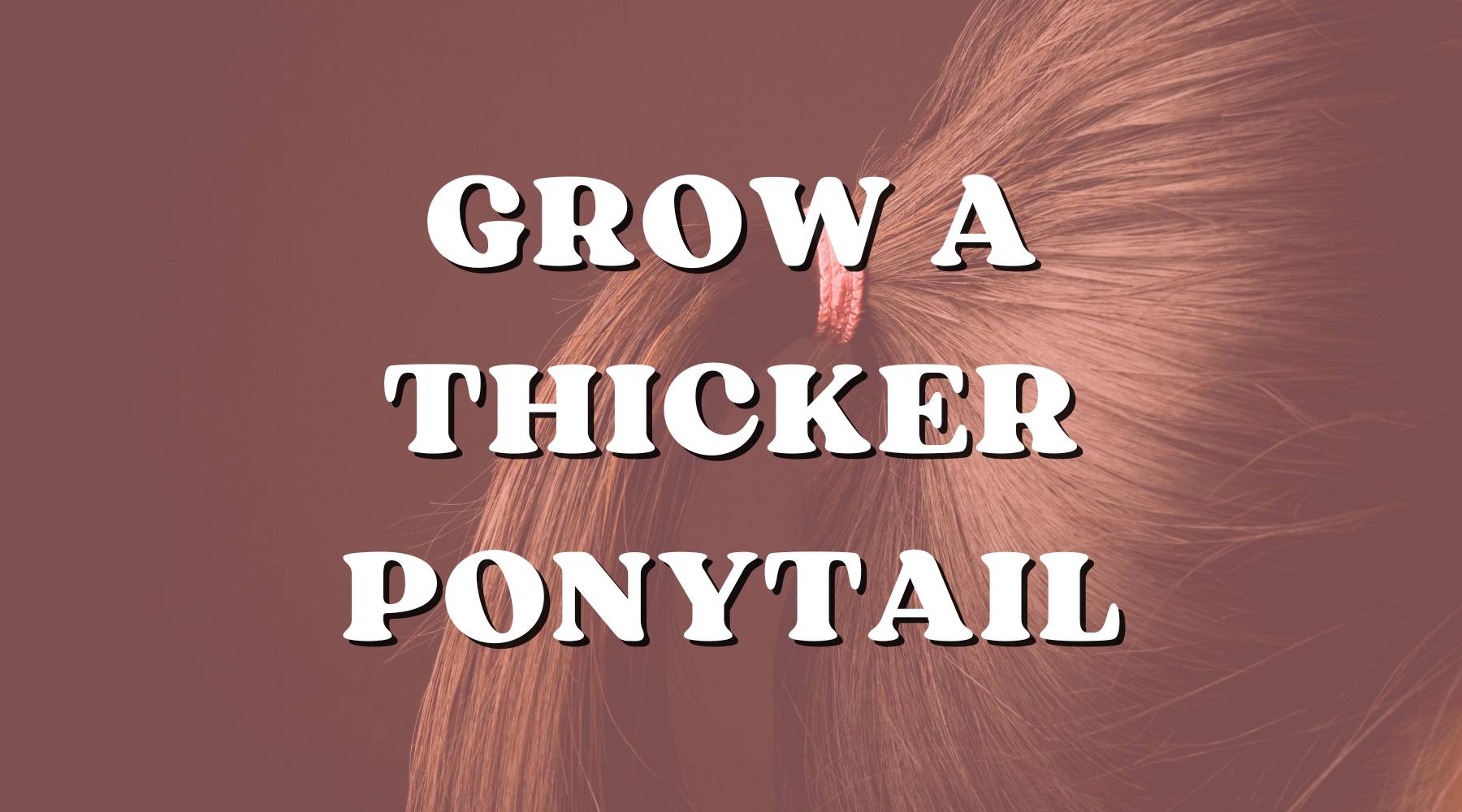 6 Ways to Grow a Thicker Ponytail You Can Do Now! – Private Label