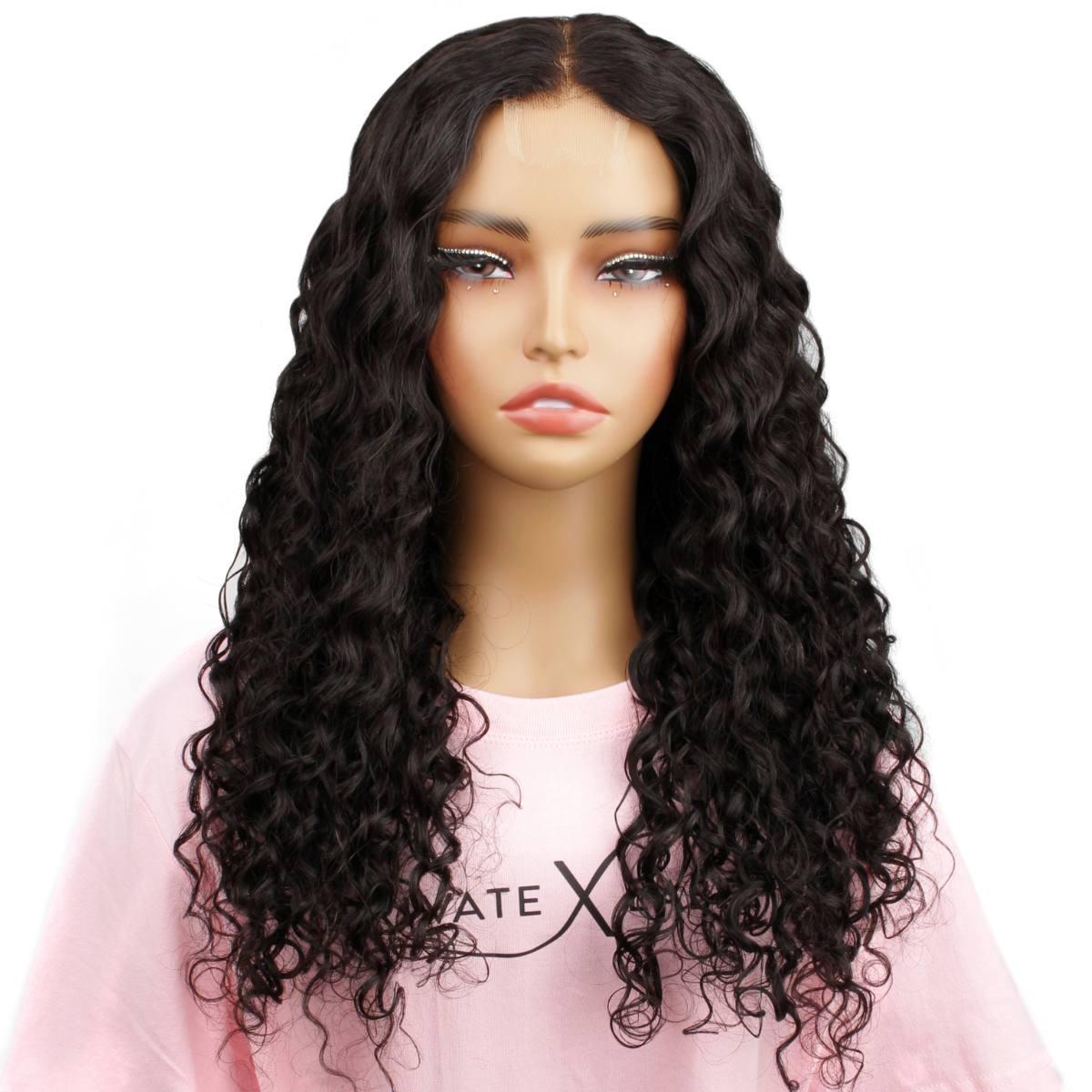 Beach Wave 2x6 HD Lace Closure 100% Human Hair Glueless Wig