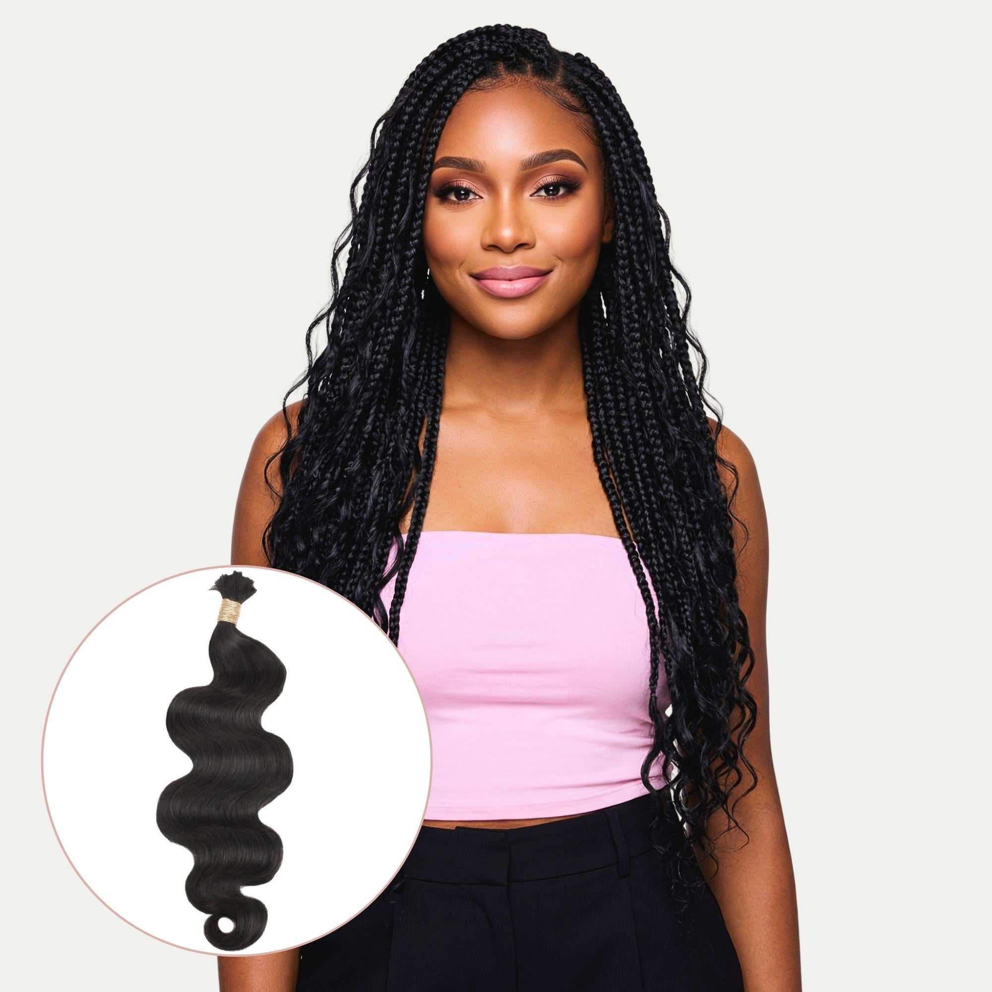 Body Wave Bulk 100% Human Braiding Hair – Private Label
