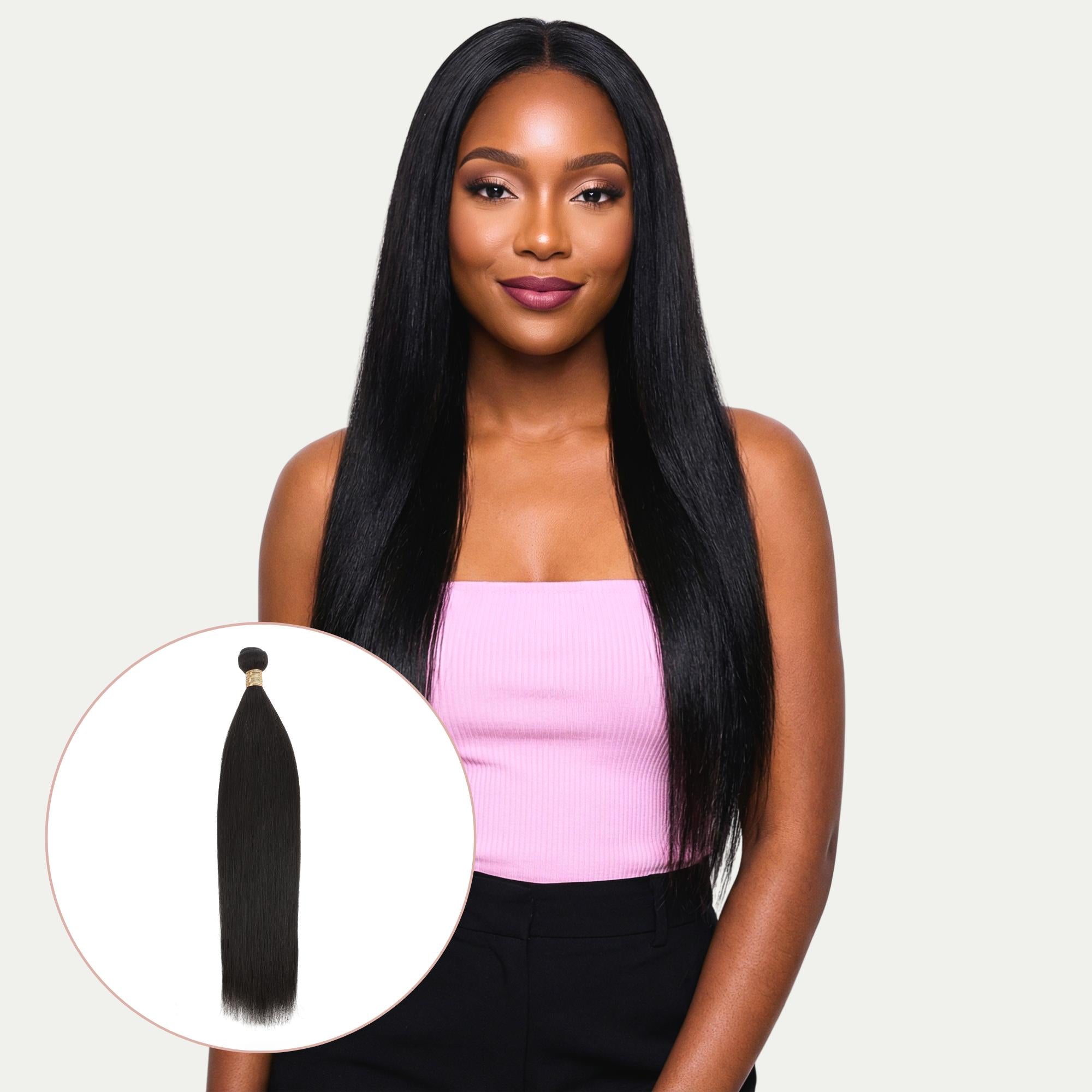 Yaki Straight 100% Human Hair Bundles – Private Label