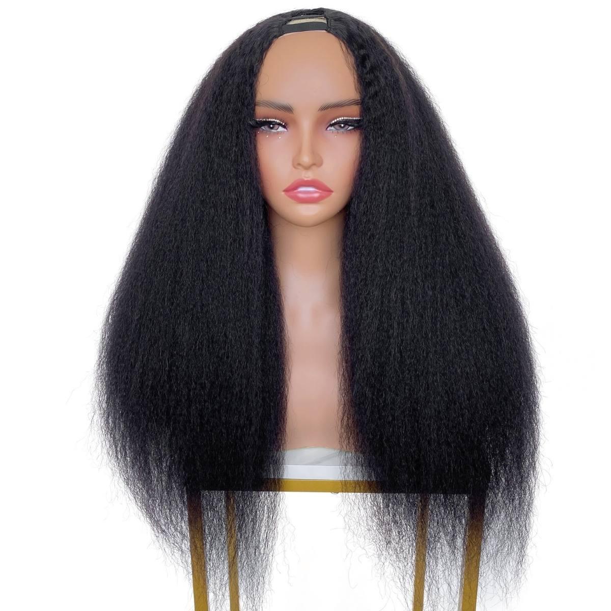 Kinky Straight V Part Wig | Human Hair Wig