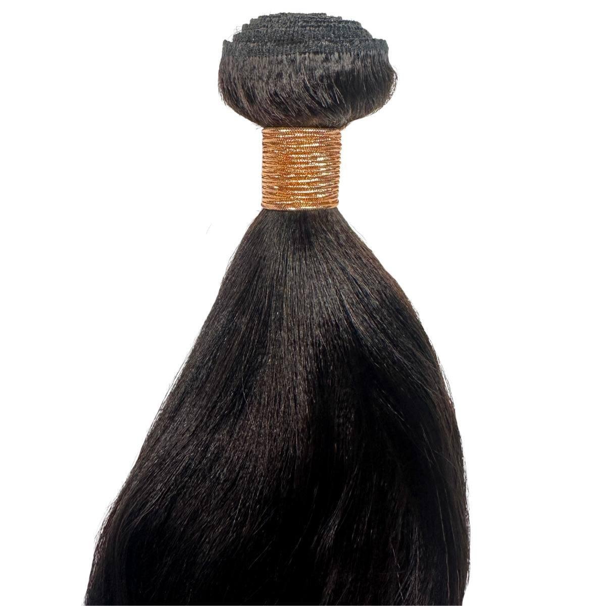 Yaki Straight Bundles | Natural Textured Human Hair Weave – Private Label